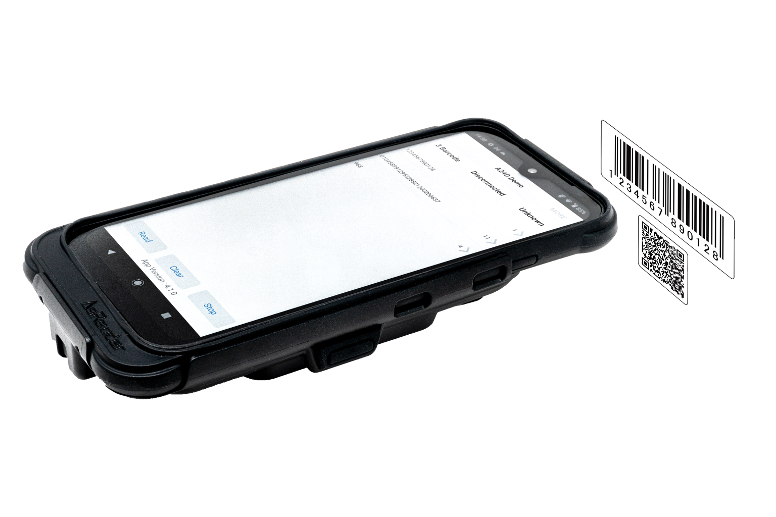 【新製品情報】iOS、Androidどちらでも有線で利用可能！ スマートフォンに装着するバーコードリーダー「AsReader ASR-M24D」発表